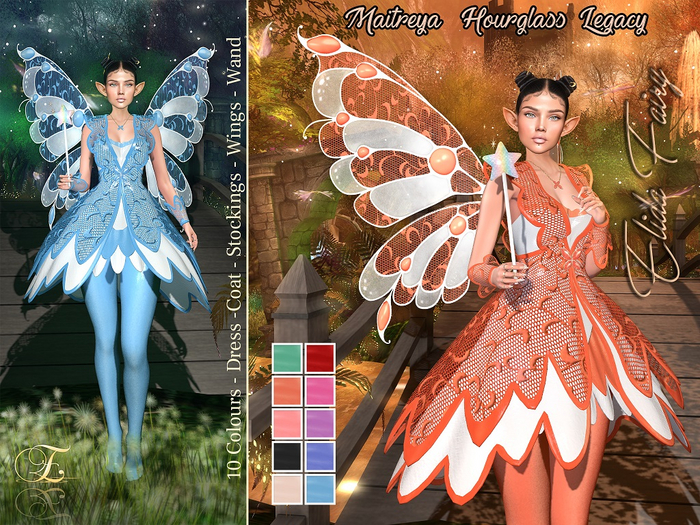 Second Life Marketplace - [Enchantress] Elida Fairy Costume - HALLOWEEN ...